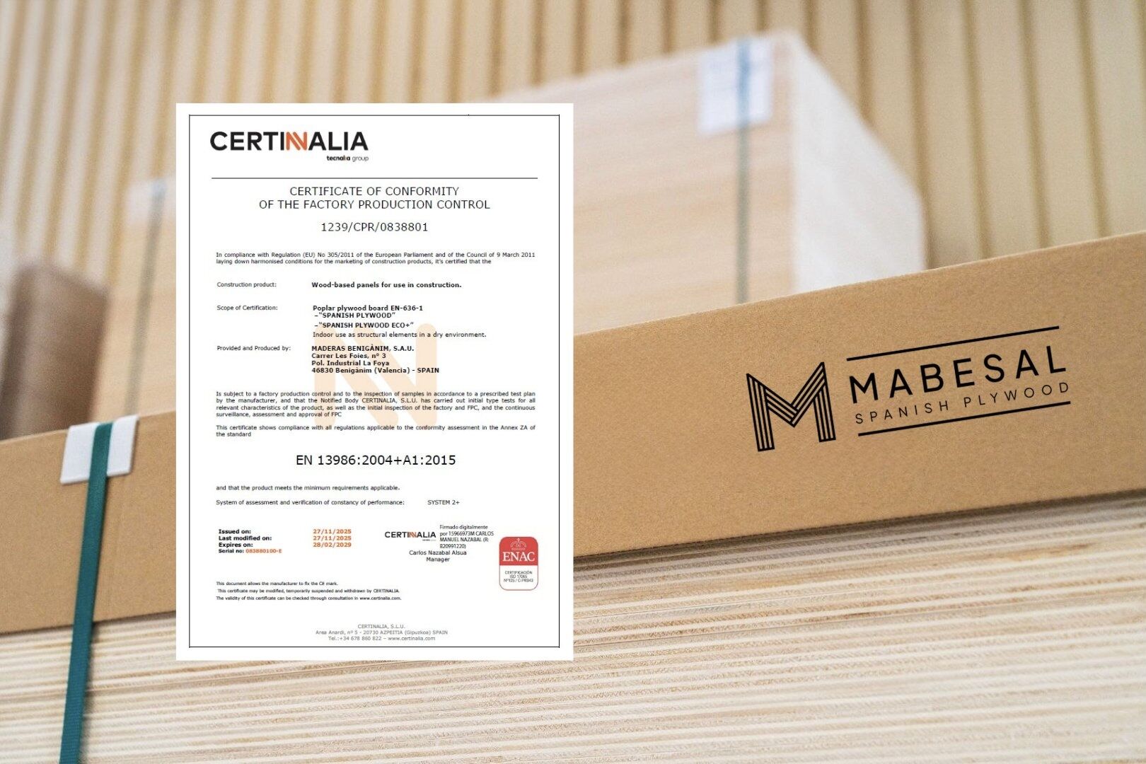 MABESAL is now CE2+ certifiedzer - Mabesal